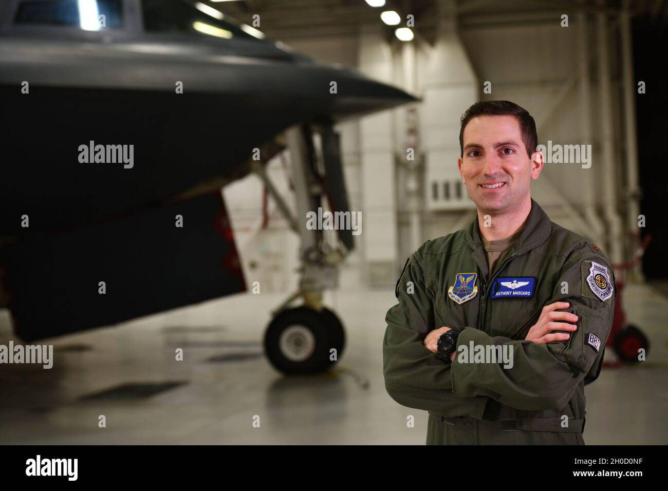 U.S. Air Force Maj. Anthony D. Mascaro, a B-2 instructor pilot, weapons ...