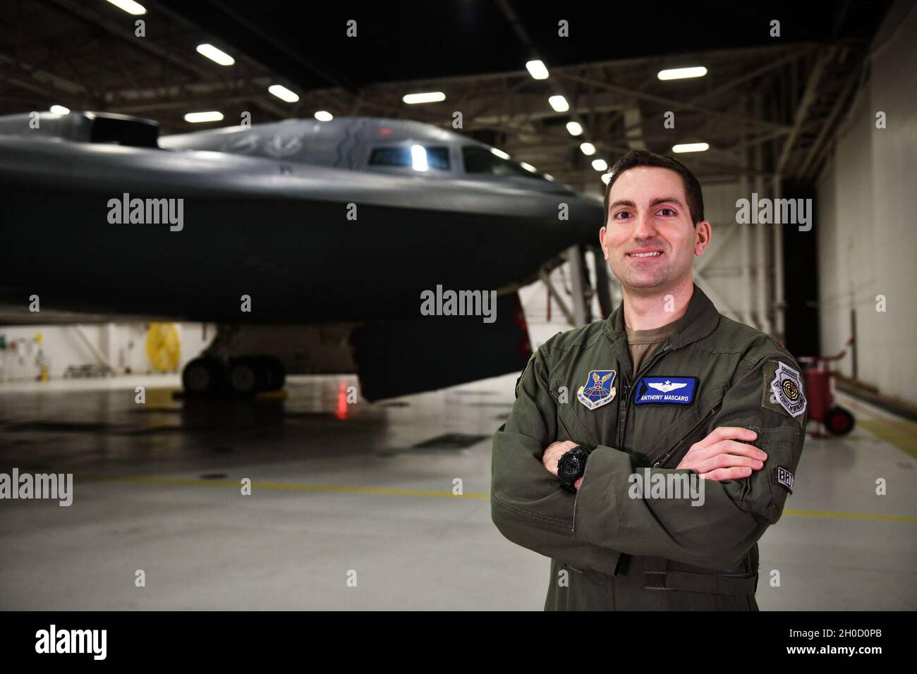 U.S. Air Force Maj. Anthony D. Mascaro, a B-2 instructor pilot, weapons ...