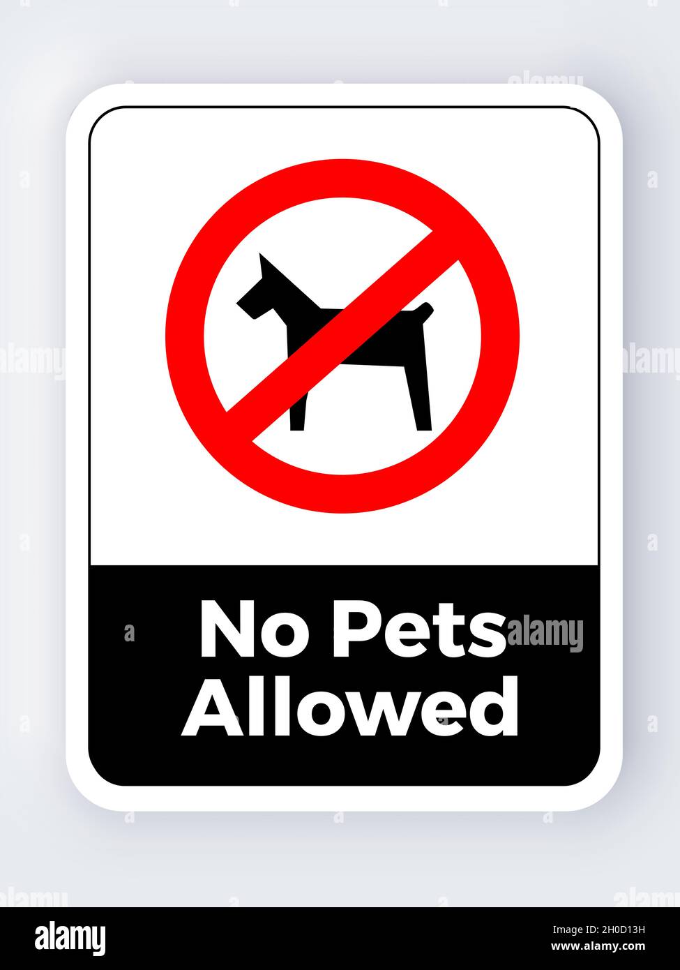 No Pets Allowed Sign Icon Symbol Pictogram Stock Vector Image & Art - Alamy
