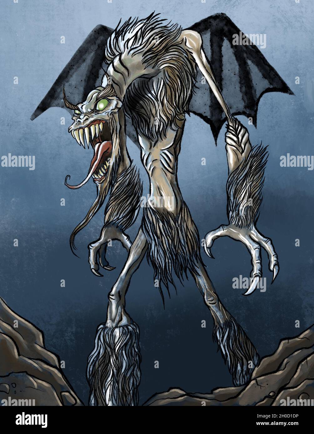 Monster wings hi-res stock photography and images - Alamy