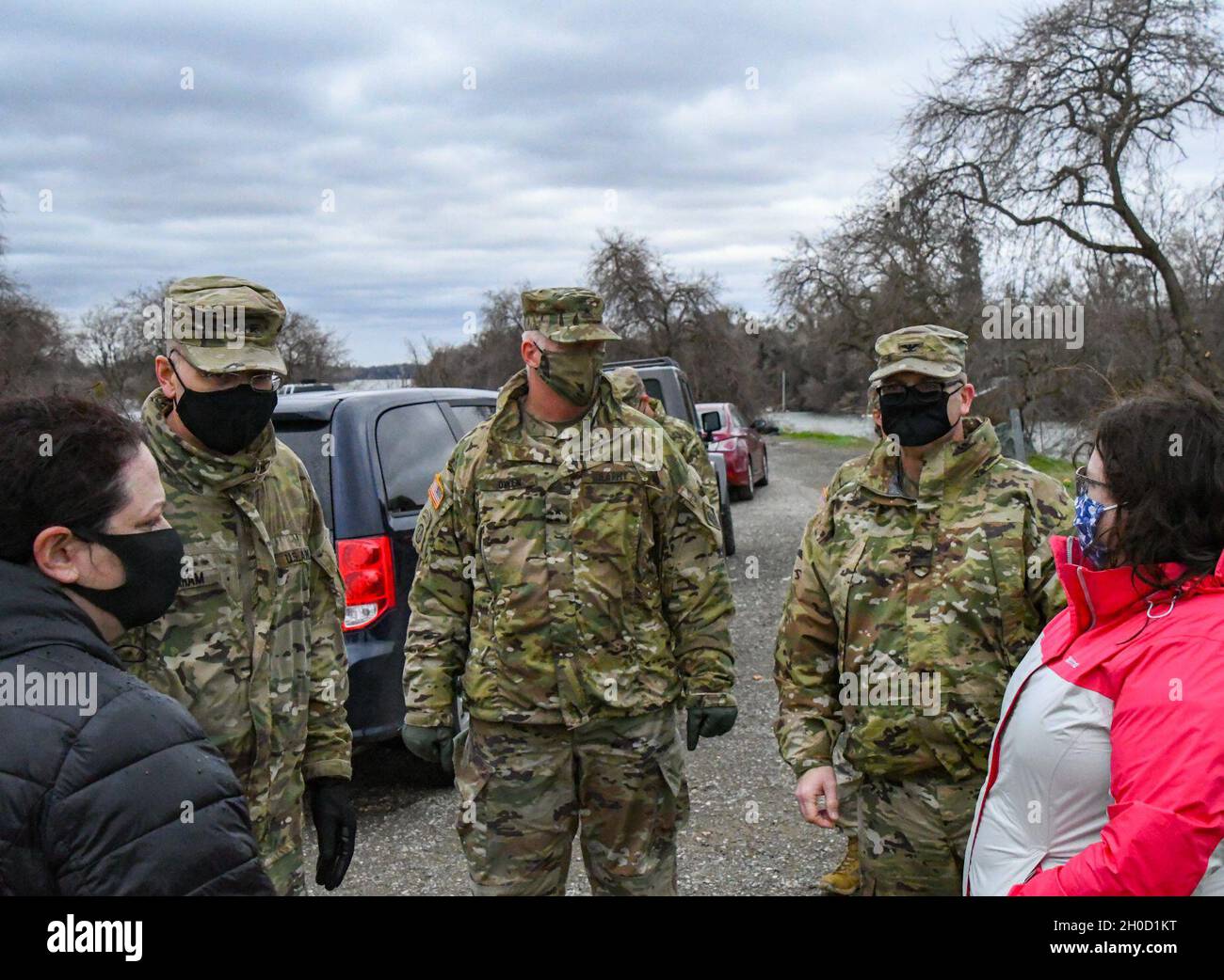 Maj. Gen. William Graham, second from left, deputy commanding general ...