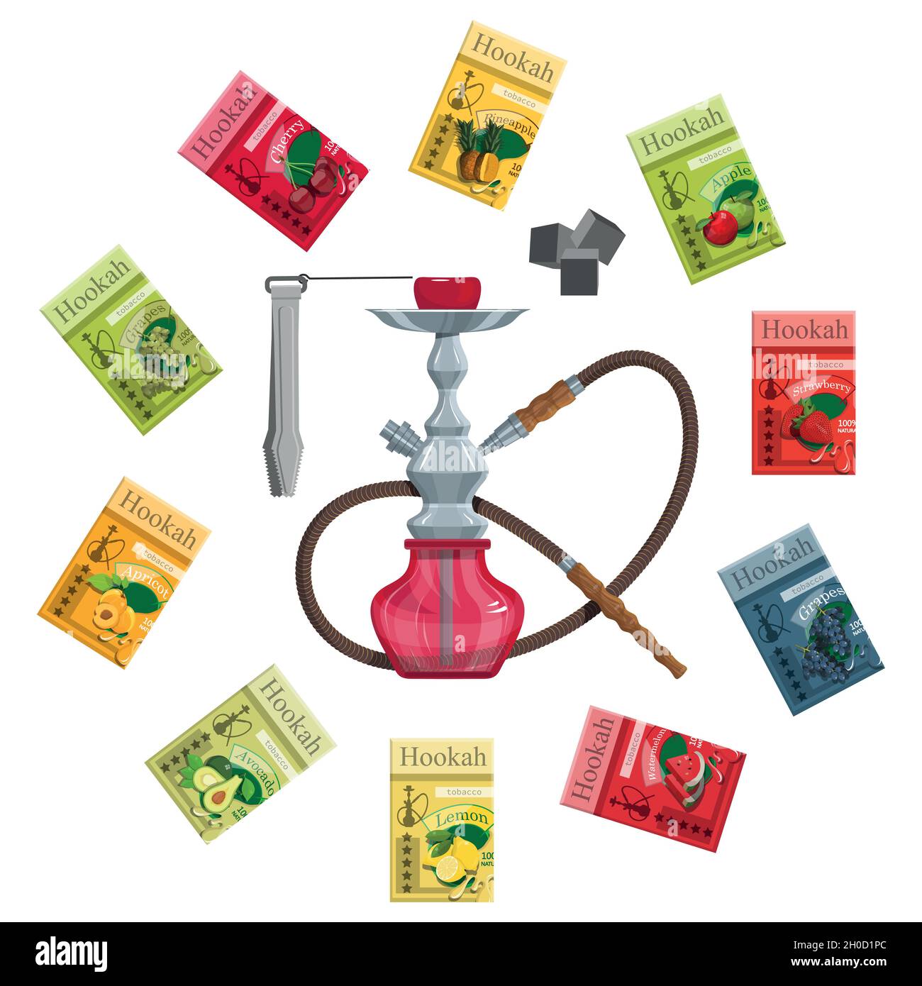Hookah vector image. Relaxing smoking. Hookah logo design, label, badge ...