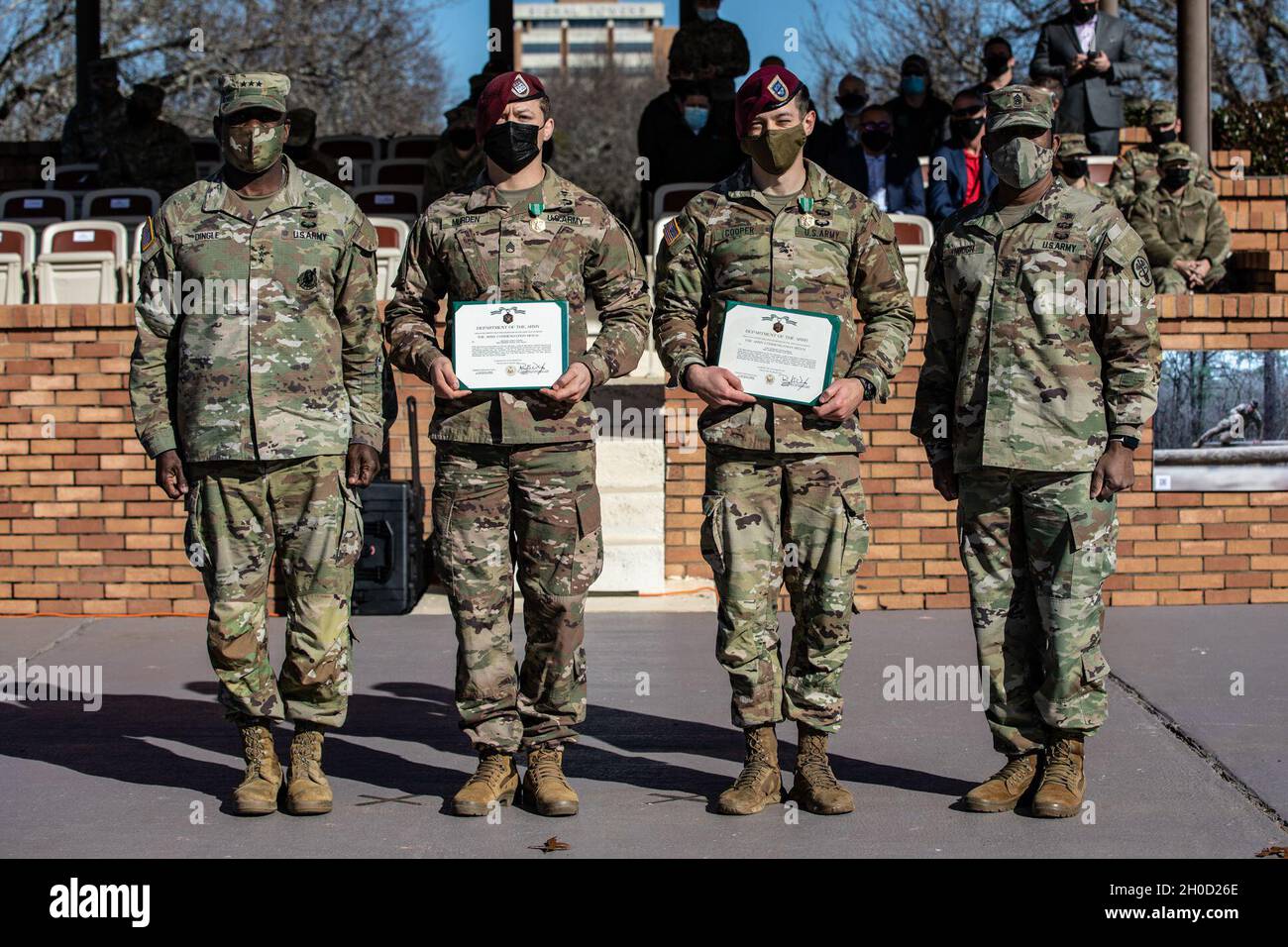 U.S. Army Staff Sgt. Steven Murden and Sgt. Joseph Cooper of the 82nd ...