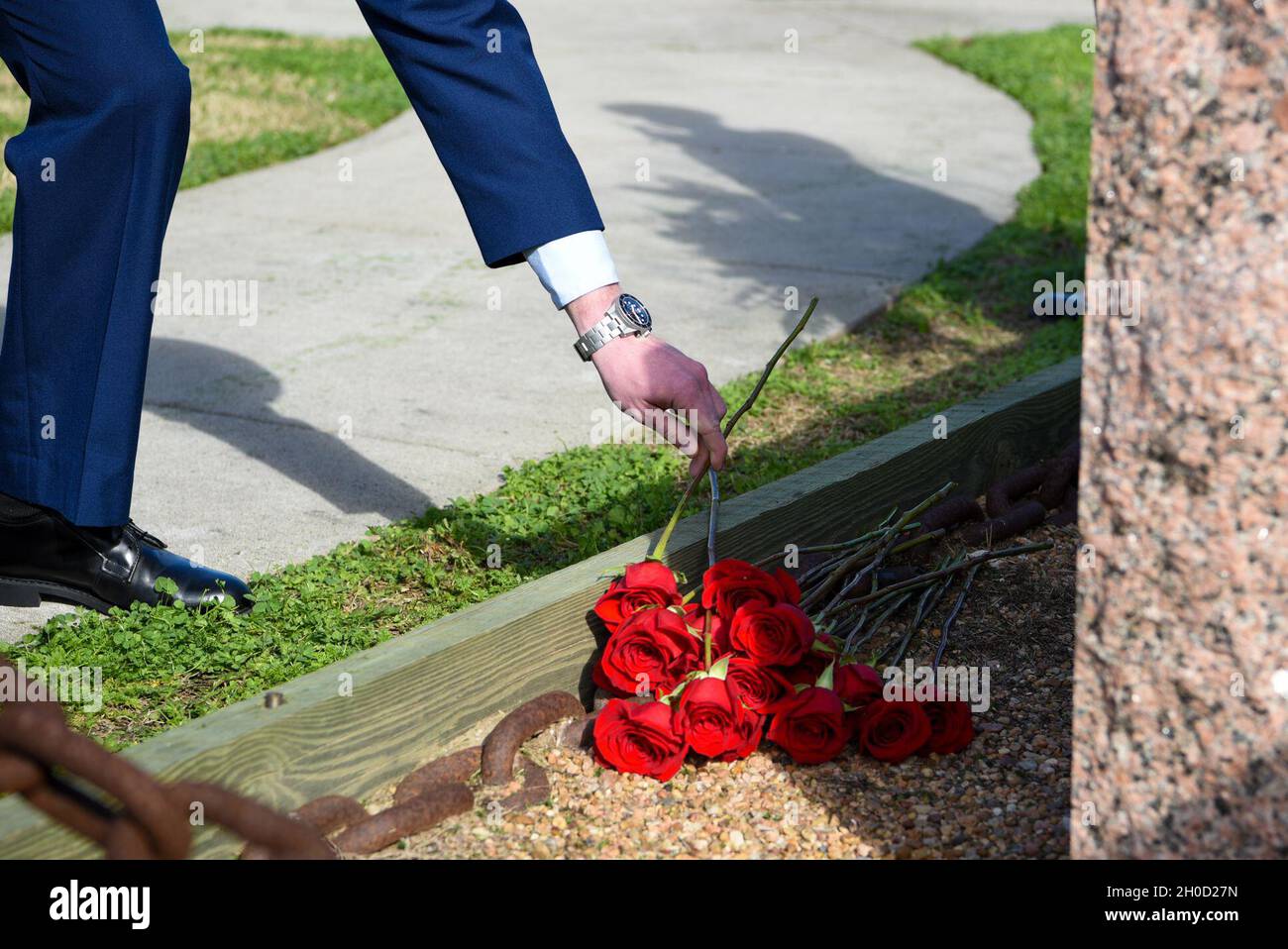A crew member from one of Sector Houston-Galveston's underlying units ...