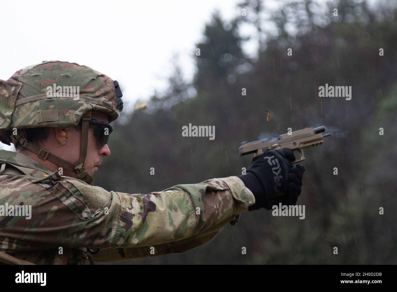 U.S. Army soldier Sgt. Hunter Terrell assigned to1st Battalion, 27th ...