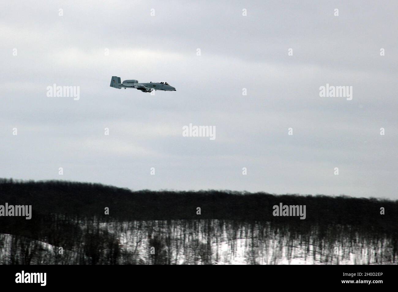 An A-10 Thunderbolt II attack aircraft flown by the 107th Fighter ...