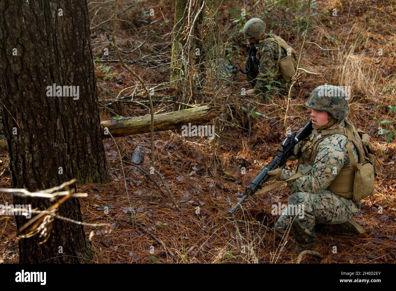 U.S. Marine Corps Lance Cpl. Logan Davis, transmissions system operator ...