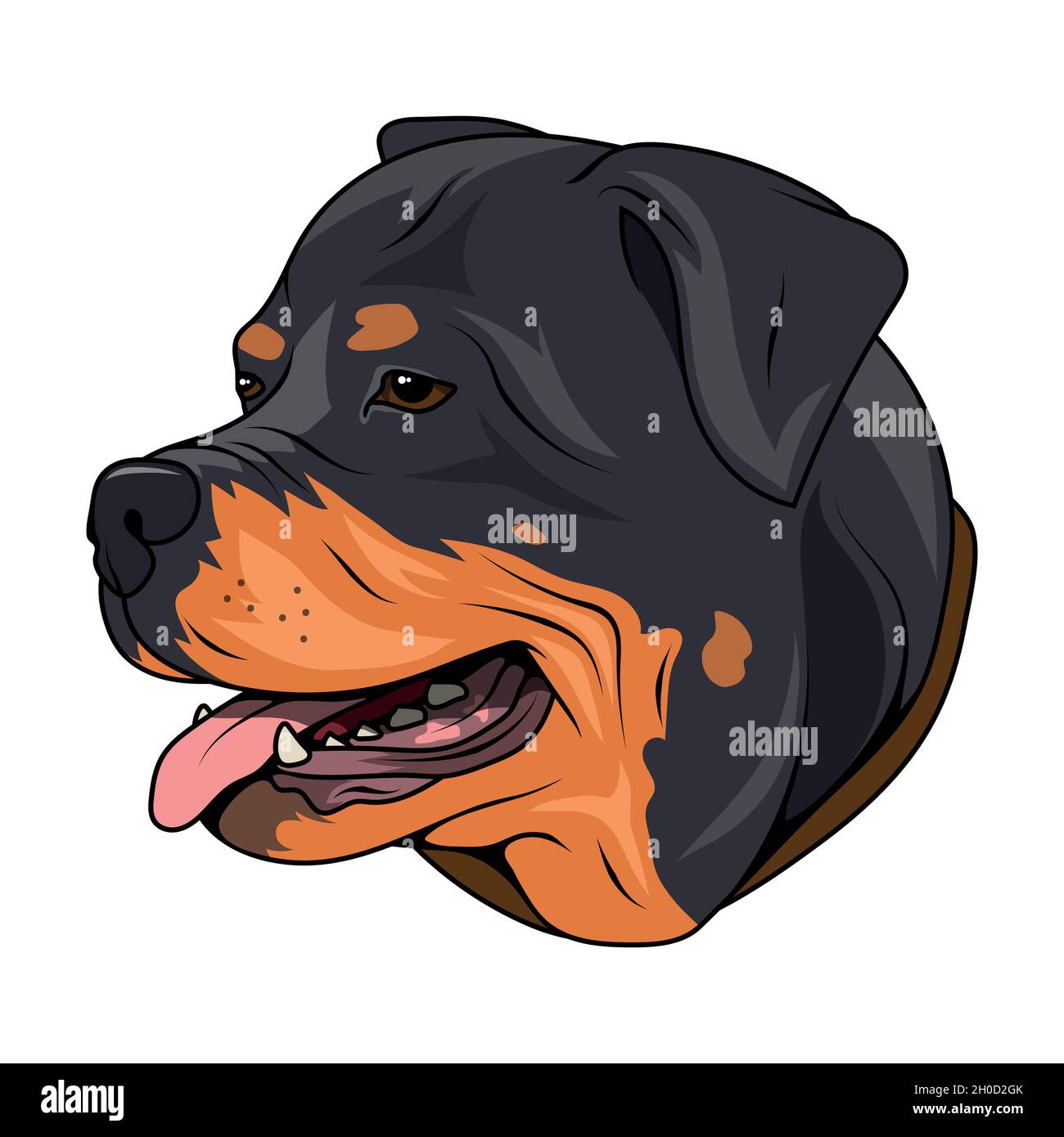 Rottweiler. Butcher's Dog. Best friend. Champion dog. Rottweiler Logo ...