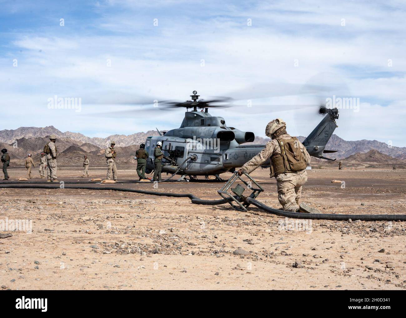 U.S. Marines with Marine Wing Support Squadron 371, Marine Aircraft ...
