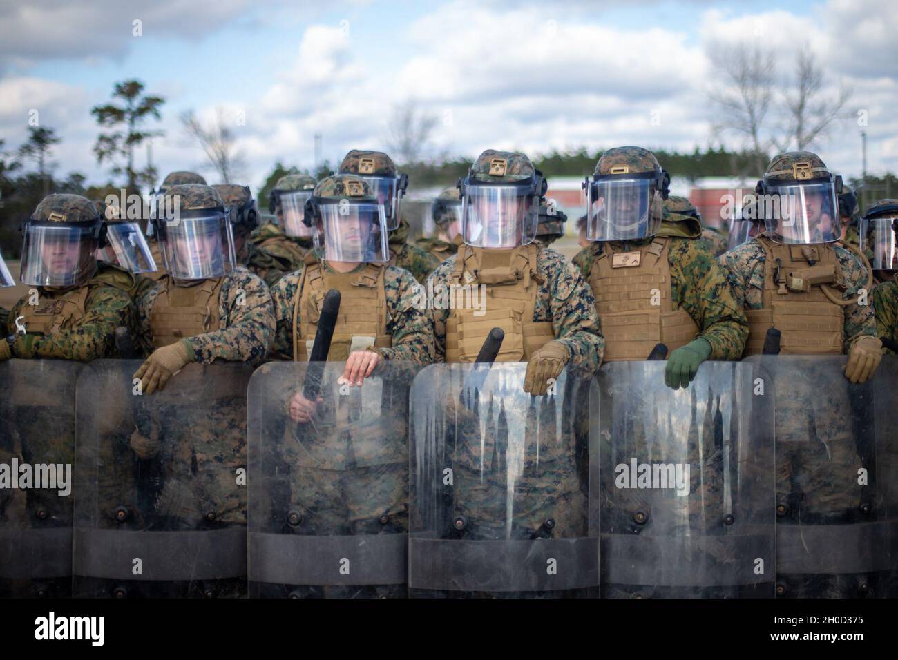 U.S. Marines with 2d Combat Engineer Battalion, 2d Marine Division ...
