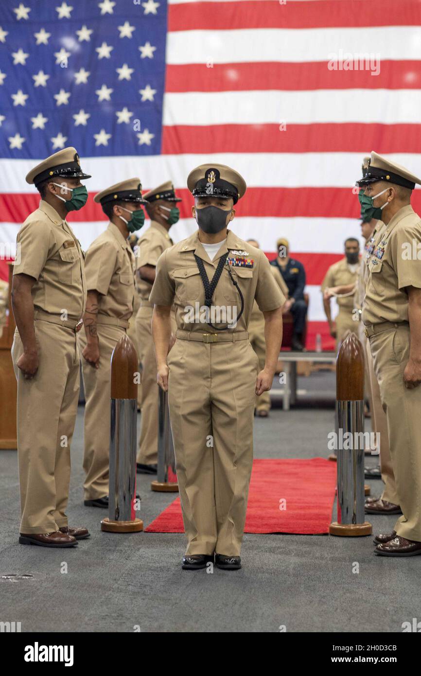 PHILIPPINE SEA (Jan. 29, 2021) Chief Boatswain’s Mate Cassandra Collier ...