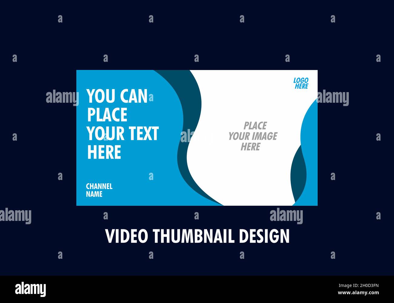 Colorful graphic of video thumbnail design Stock Vector Image & Art - Alamy