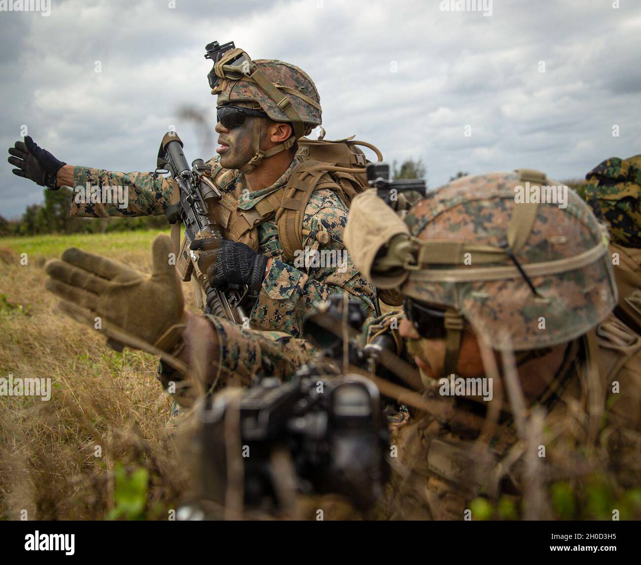 U.S. Marine Lance Cpl. Joshua Hicks, a team leader with India Company ...