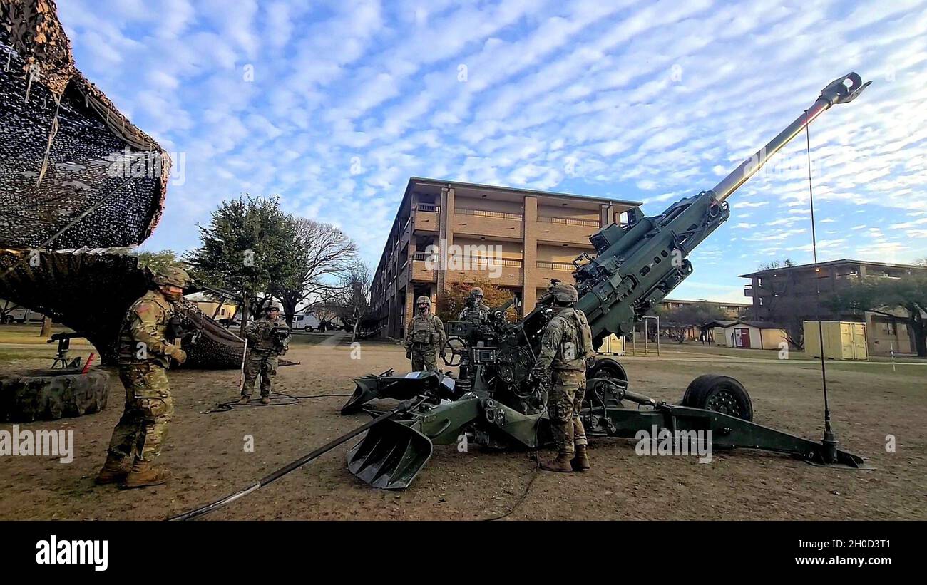 3d Cavalry Regiment Field Artillery Squadron Troopers demonstrate the ...