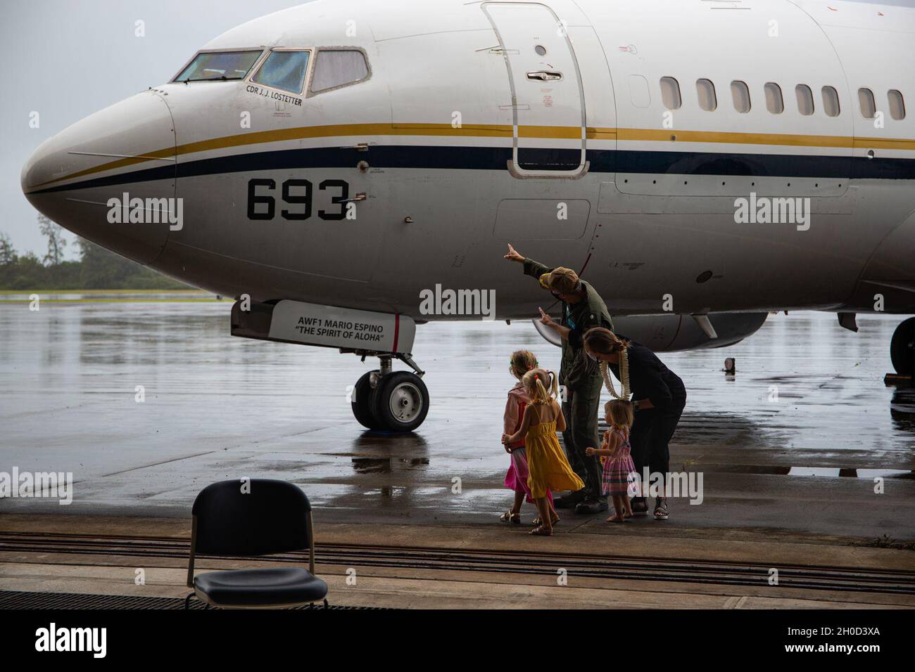 U.S. Navy Cmdr. Joshua J. Lostetter, on-coming commander, U.S. Navy ...
