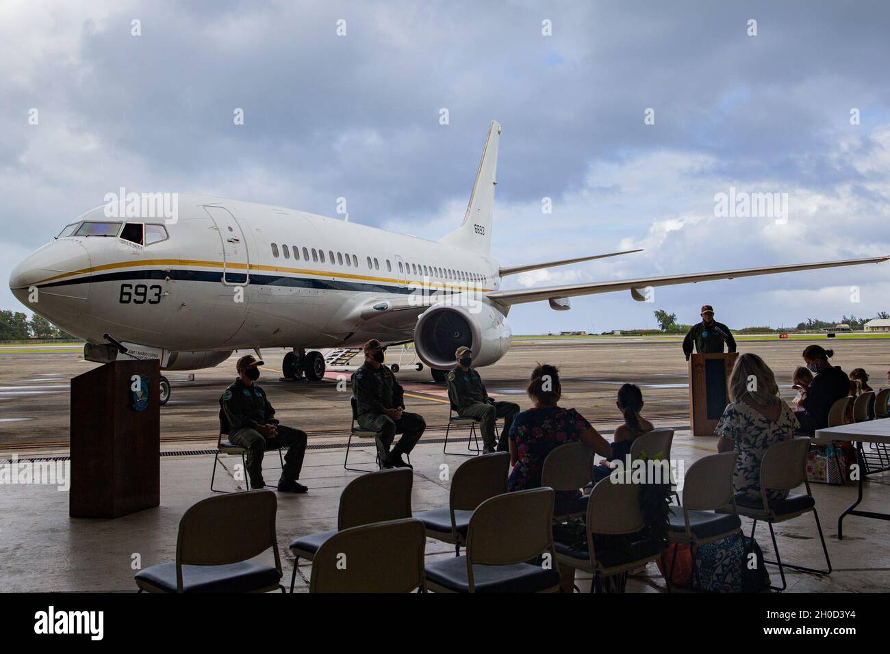 U.S. Navy Fleet Logistics Support Squadron 51 holds a change of command ...
