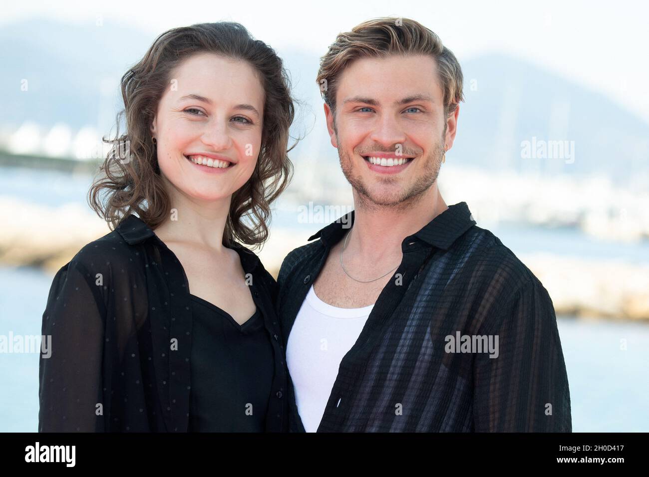 Dominique Davenport and Jannik Schumann attend the Sisi photocall ...