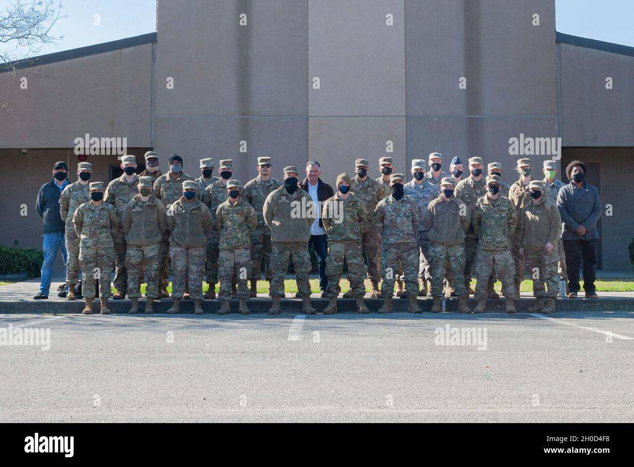 Emerge Moody members pose for a photo during an Emerge Moody tour Jan ...
