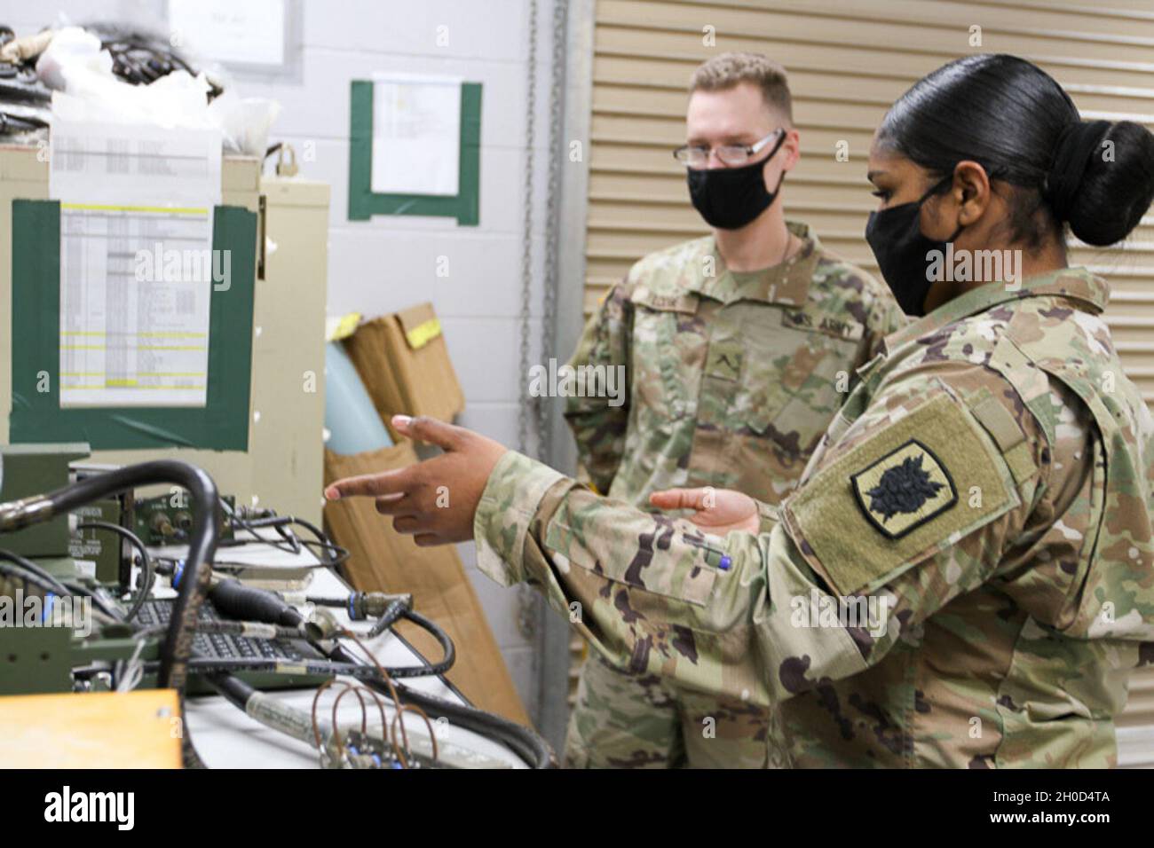 U.S. Army Staff Sgt. Nicole Allen, an information technology specialist ...
