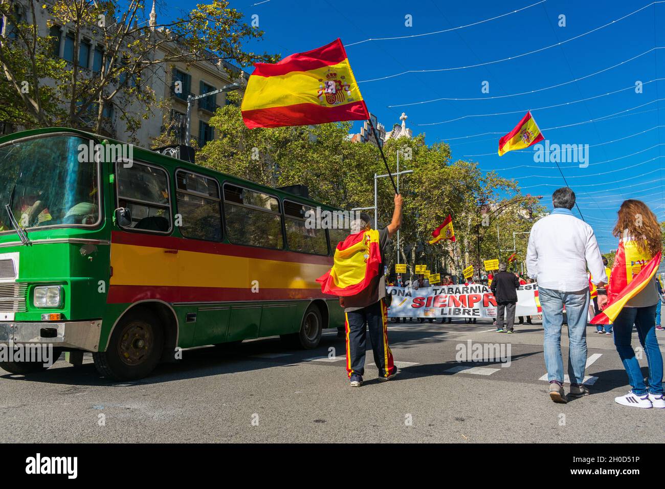Barcelona, Spain October 12 2021,Hispanic Heritage day celebration at ...