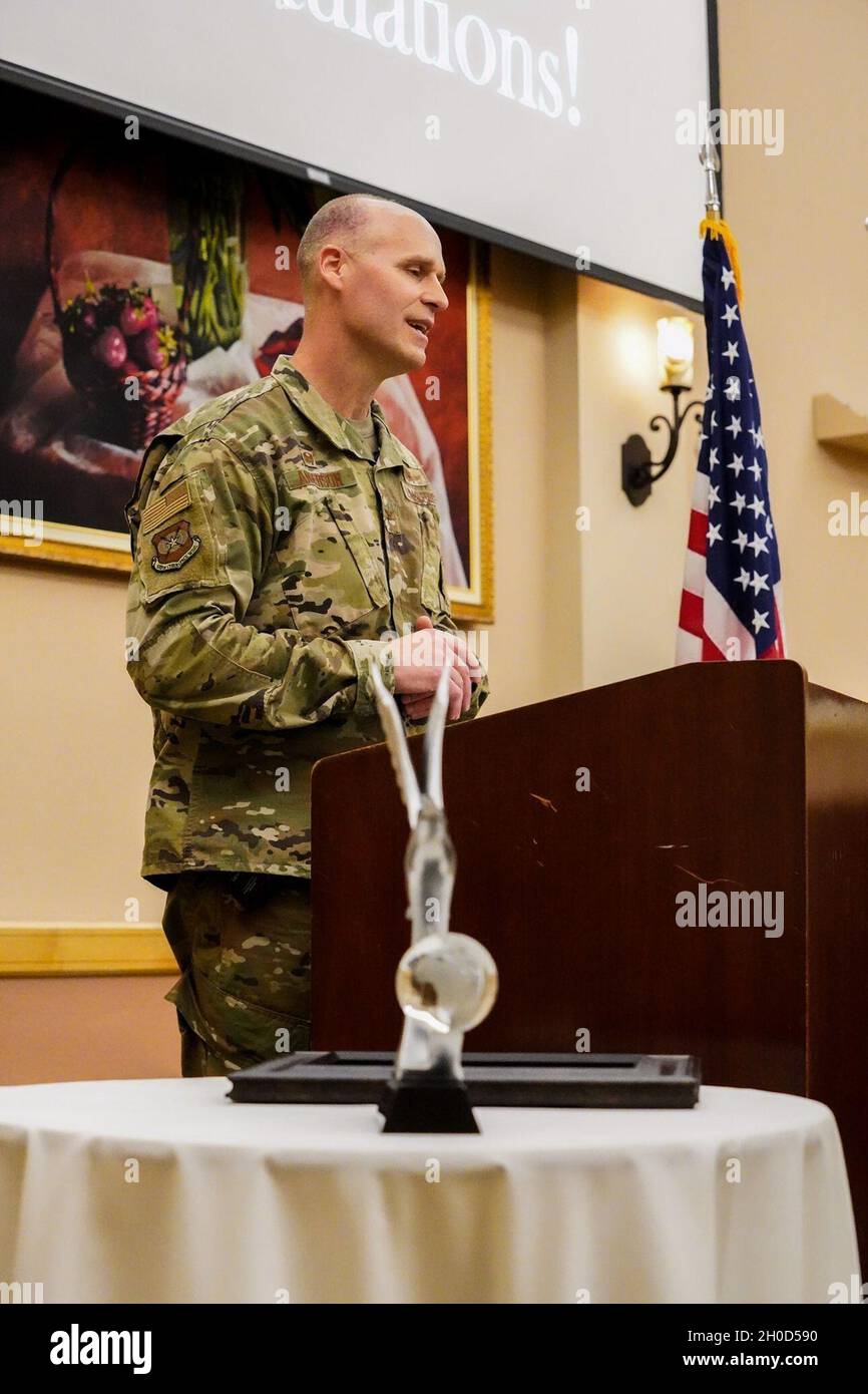 688th Cyberspace Wing Commander Col. Steven Anderson congratulates 2020 ...