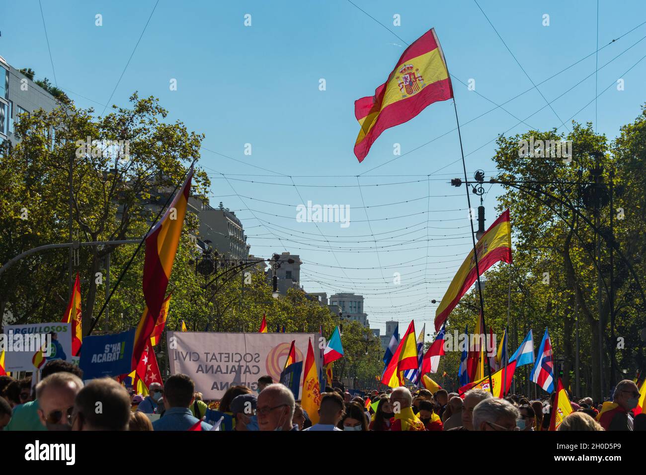 Barcelona, Spain October 12 2021,Hispanic Heritage day celebration at ...