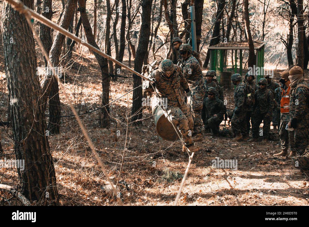 U.S. Marines and Sailors with 3D Law Enforcement Bn., III Marine ...