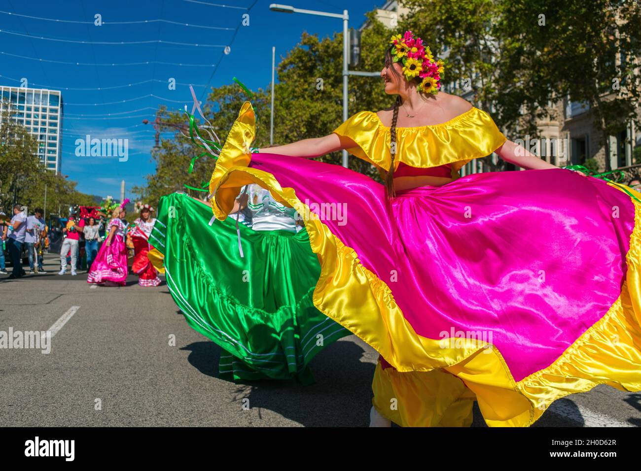 Barcelona, Spain October 12 2021,Hispanic Heritage day celebration at ...