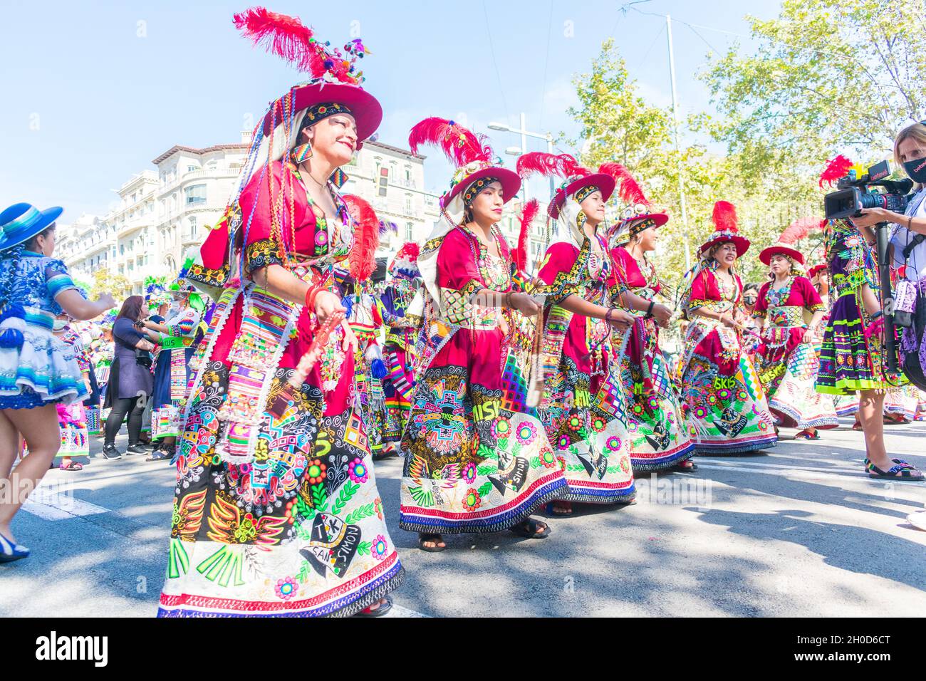 Barcelona, Spain October 12 2021,Hispanic Heritage day celebration at ...