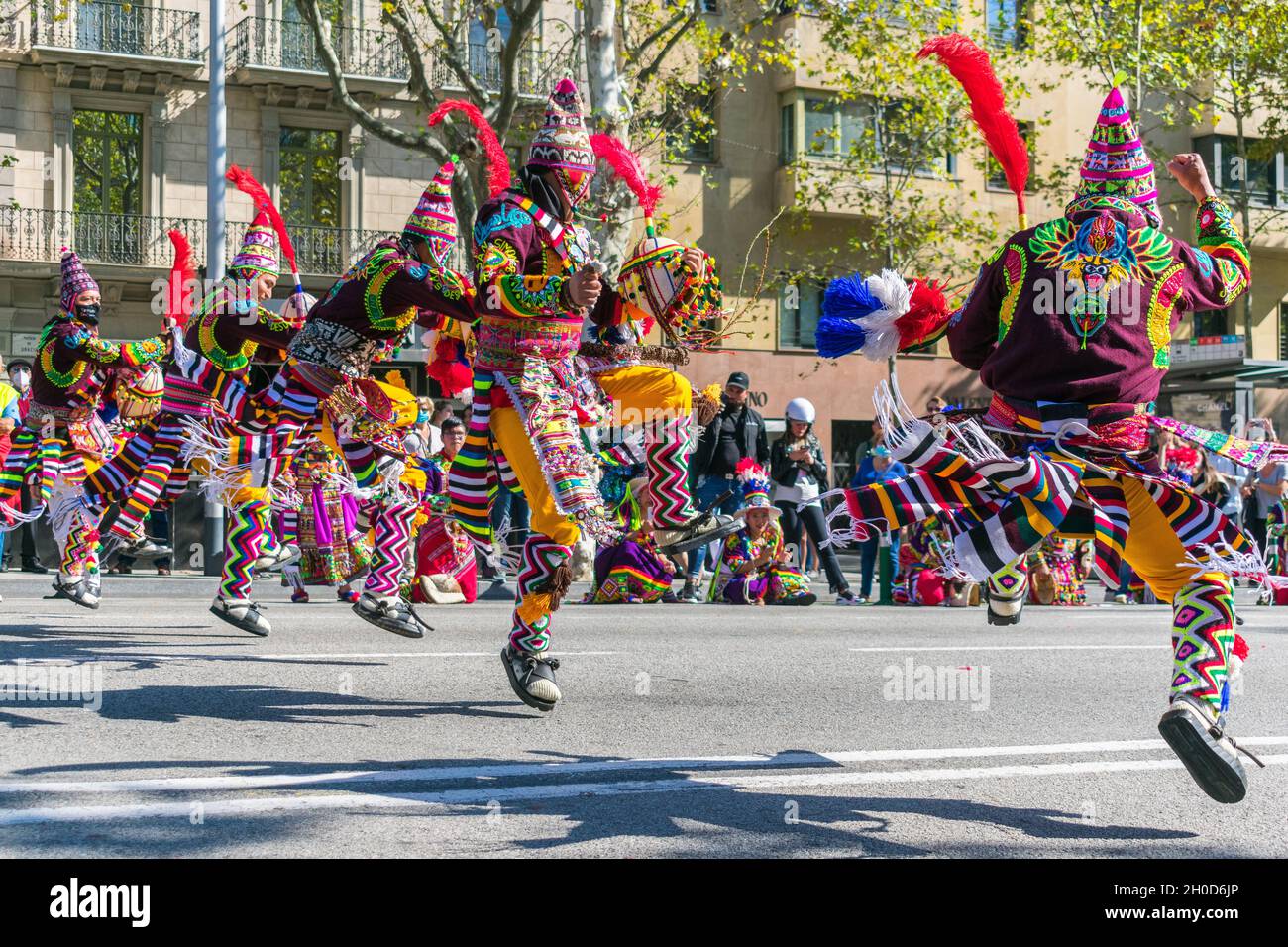 Barcelona, Spain October 12 2021,Hispanic Heritage day celebration at ...