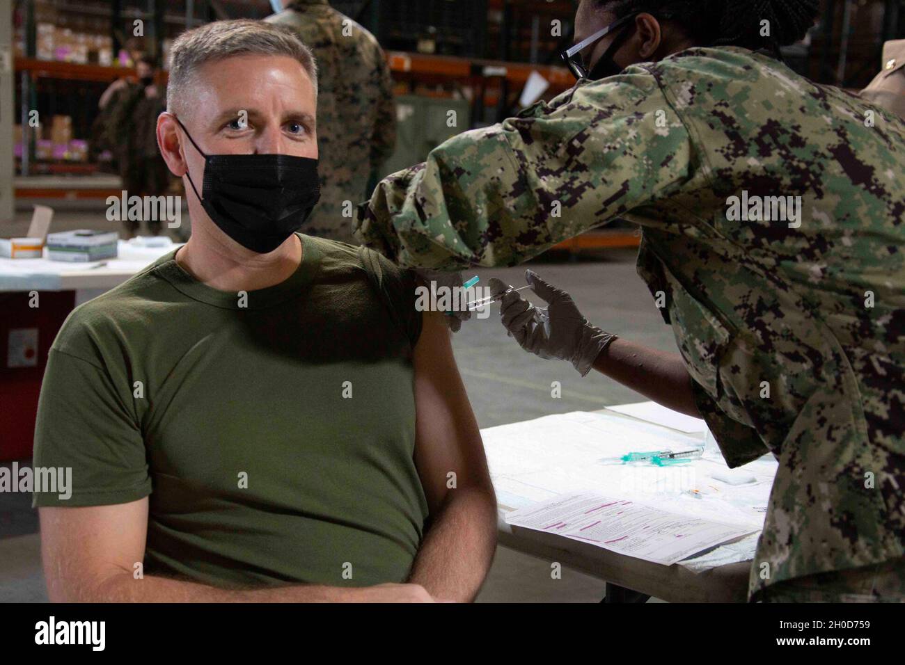 U.S. Marine Corps Commanding Officer, Lt. Col. Robert E. Herrmann ...