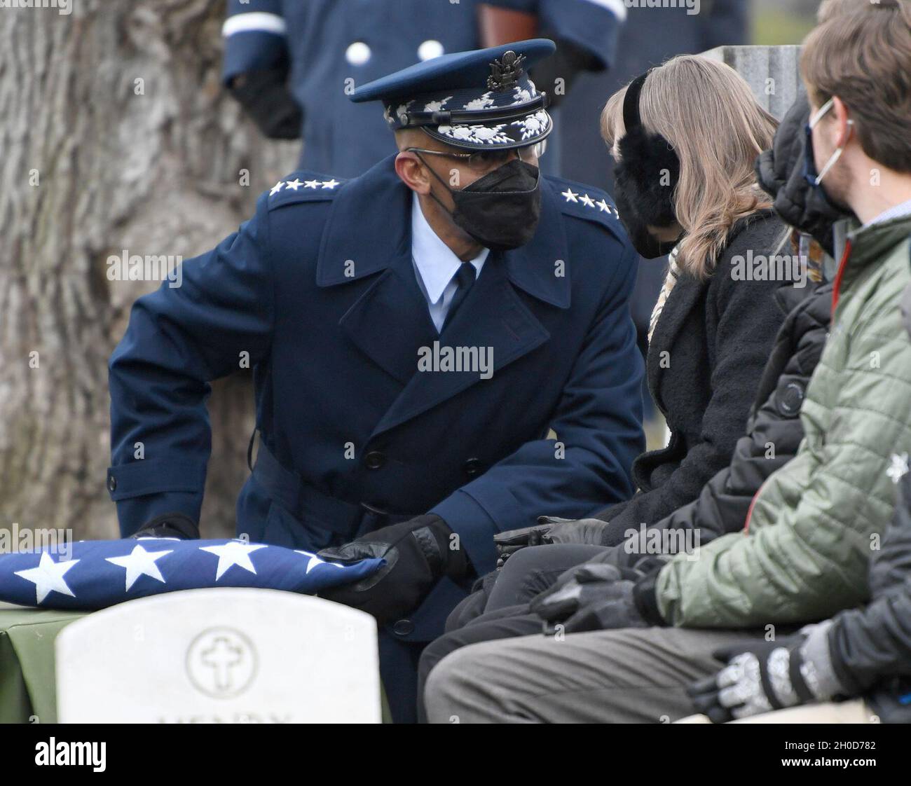 Chief of Staff of the Air Force Gen. Charles Q. Brown, Jr. pays his ...