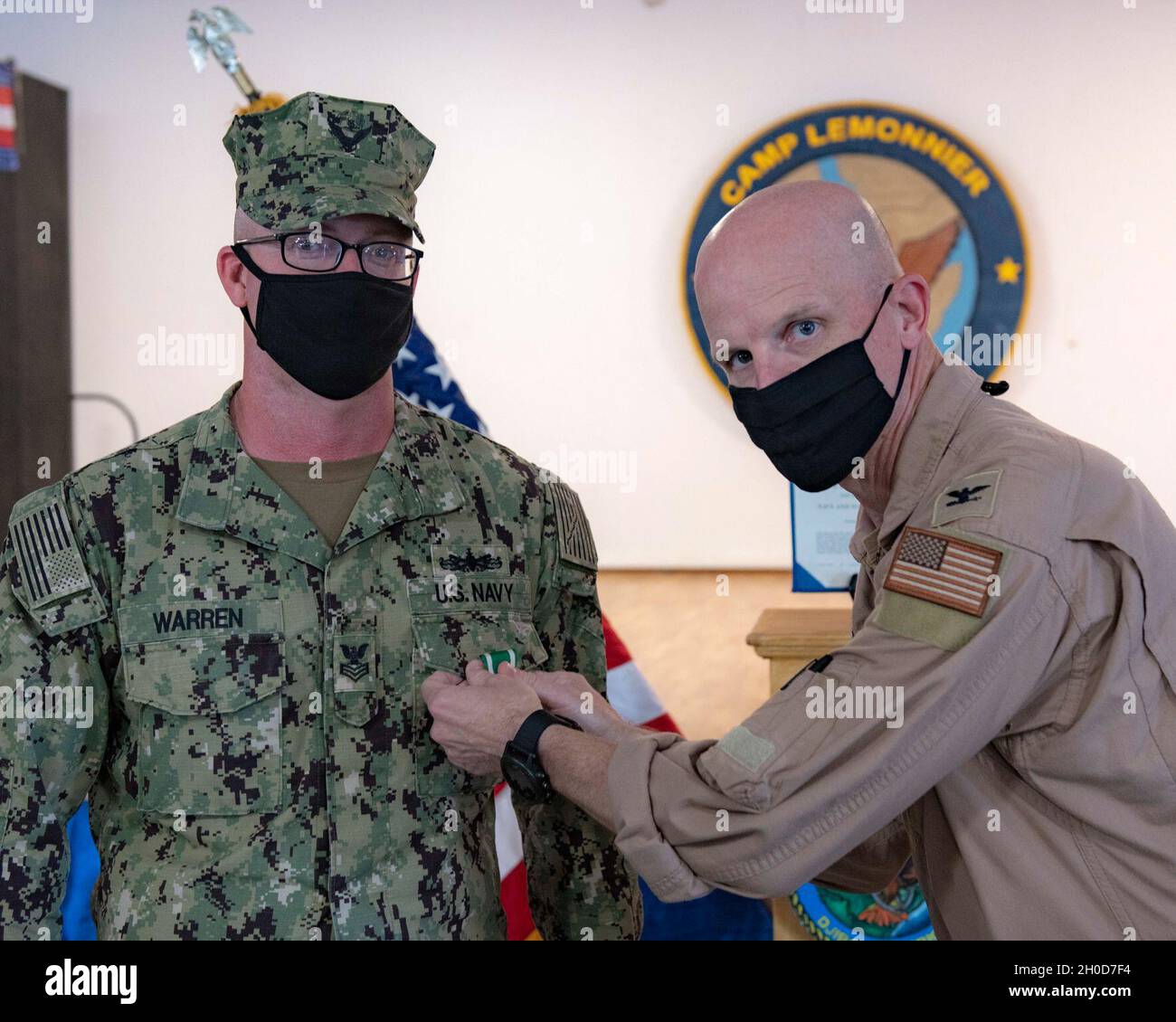 CAMP LEMONNIER, Djibouti – U.S. Navy Damage Controlman 1st Class Chance ...