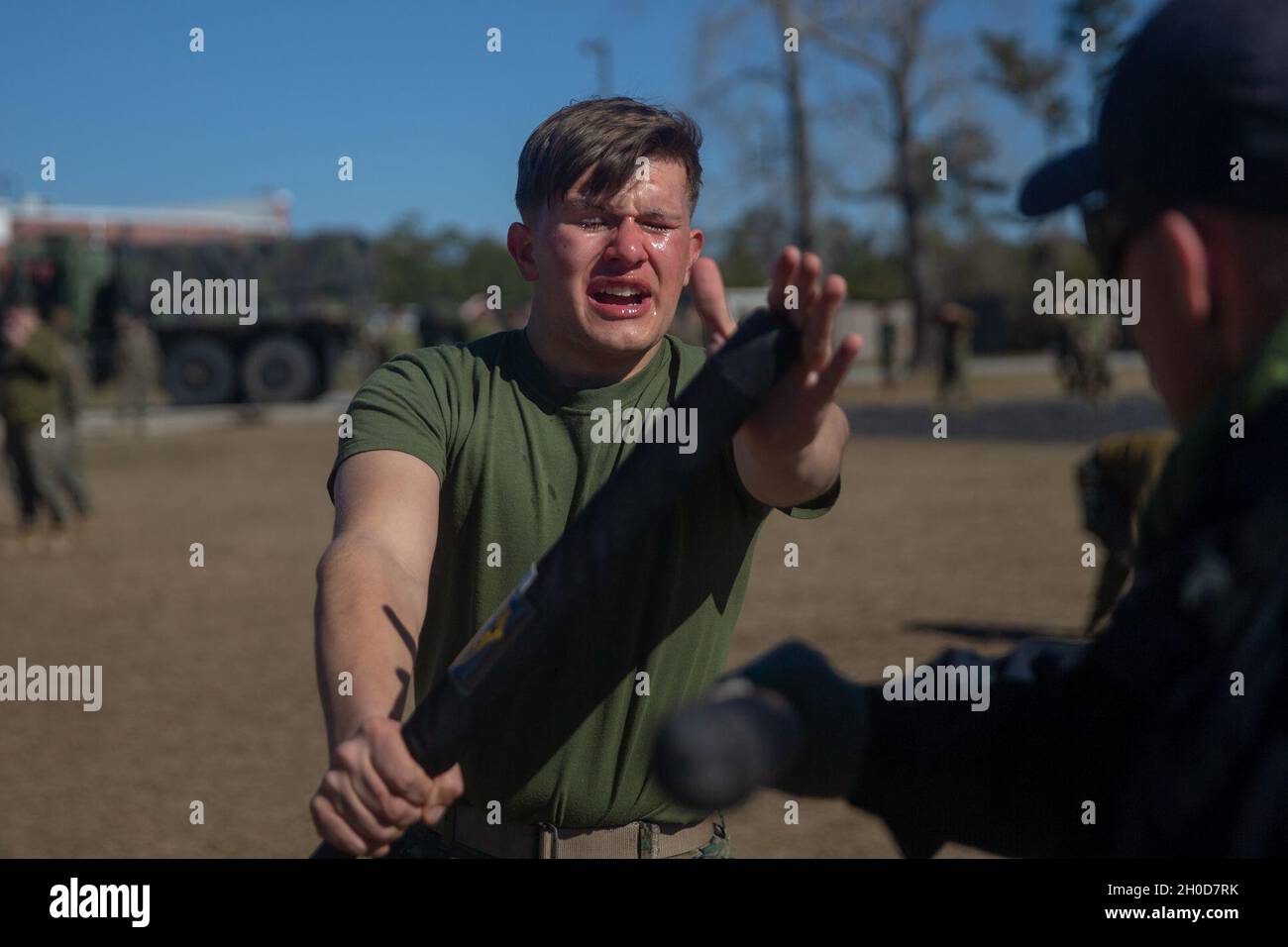 U.S. Marines Corps Cpl. Goodchild John, a combat engineer with 2d ...