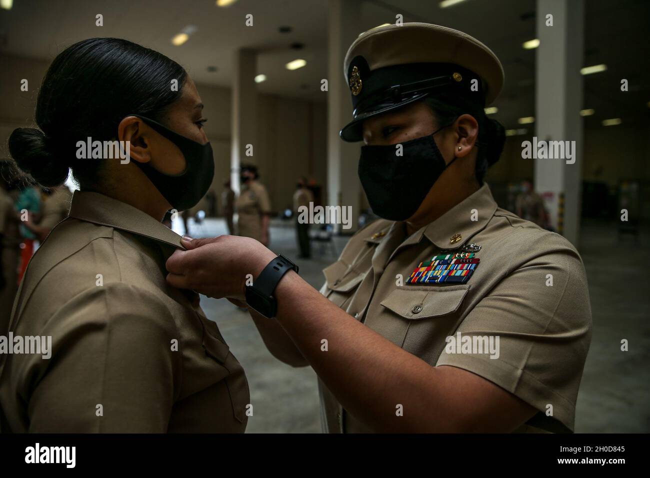 U.S. Navy Petty Officer 1st Class Jesseca Anderson, a hospital corpsman ...