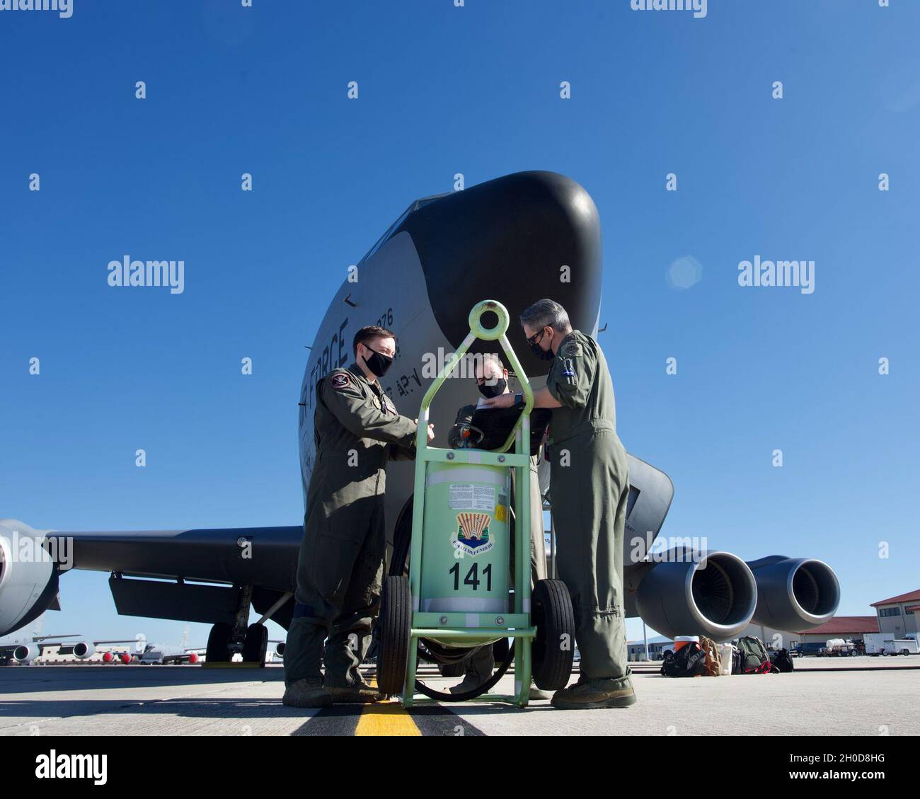 Lt. Col. Marc McAllister and Major Mathew Swee, pilots with the 63 Air ...