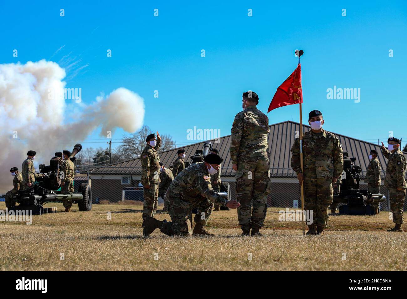 Soldiers assigned to Alpha Battery, 1-320th FAR, 2 BCT, 101st ABN DIV (AASLT), 2nd Brigade ...