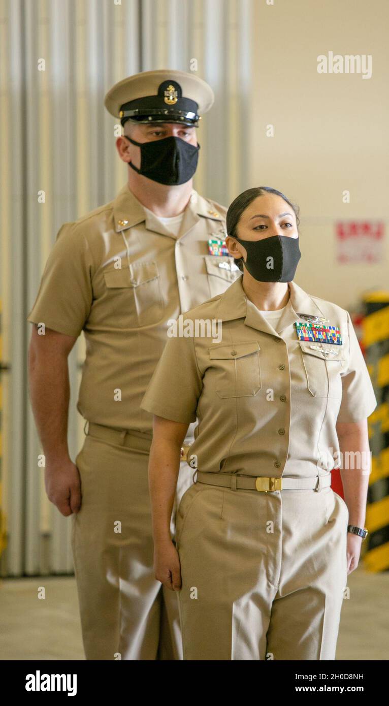 U.S. Navy Petty Officer 1st Class Jessica Anderson, a hospital corpsman ...
