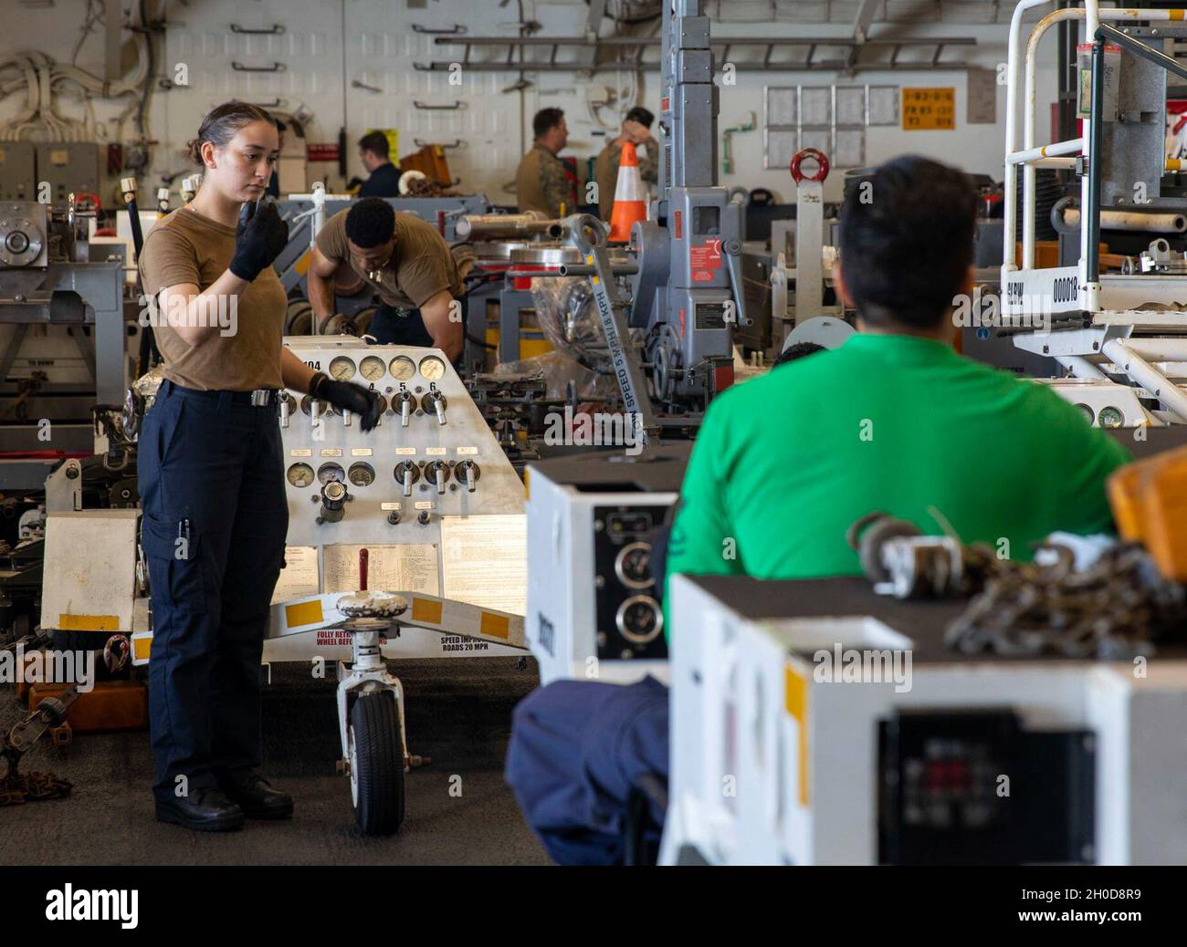 U.S. Navy Aviation Support Equipment Technician Airman Danielle Compton ...