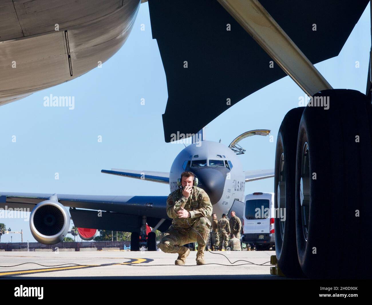 Airman 1st Class Jacob Ellis, a crew chief with the 6th Maintenance ...
