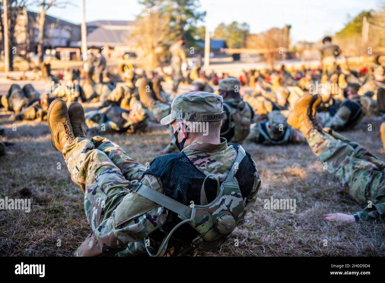 FORT BENNING, Ga. – Command Sgts. Maj. Todd Sims and T.J. Holland, the ...
