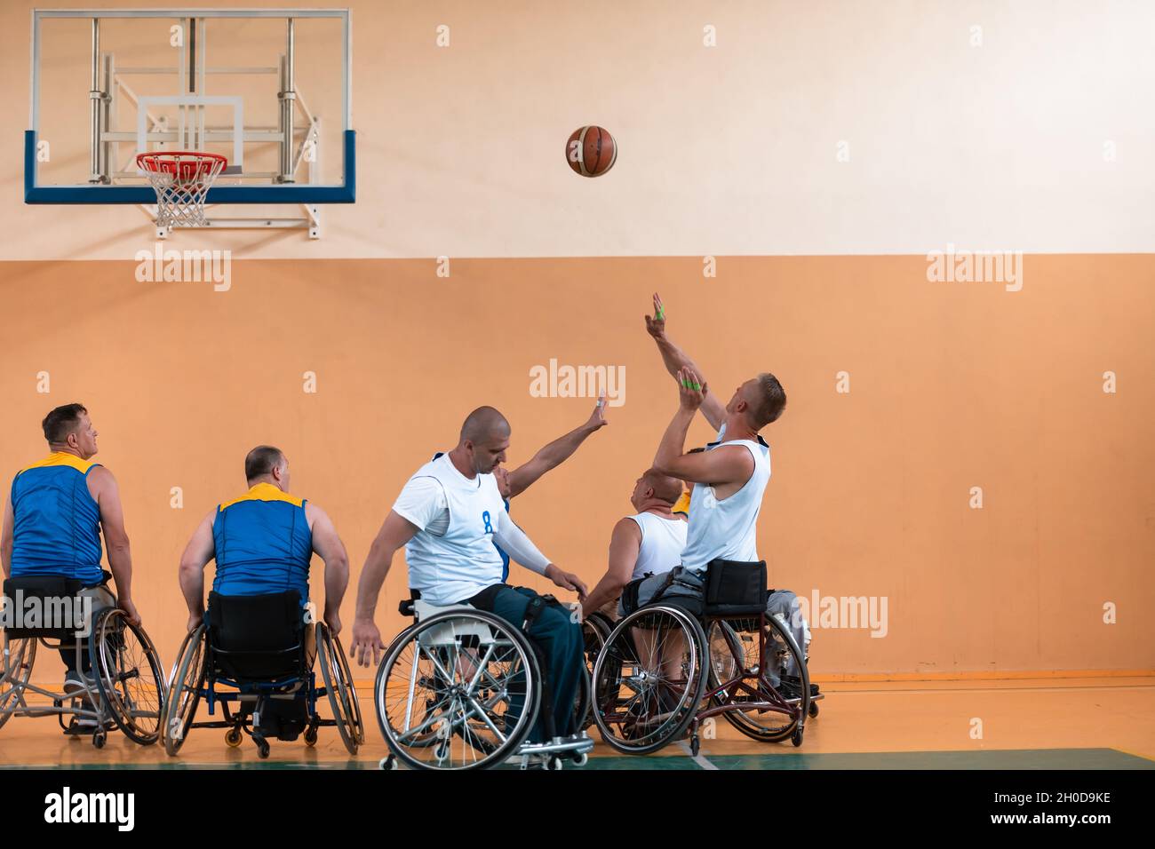 a photo of basketball teams with disabilities with the selector in the ...