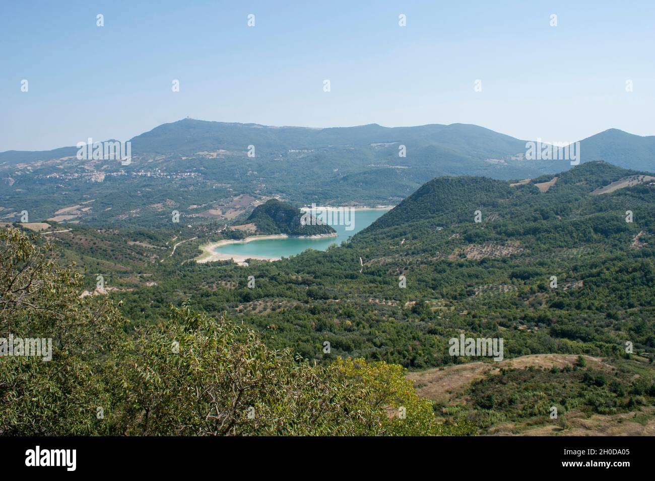 Majella National Park, View of Lake Bomba from Pennadomo, Landscape ...
