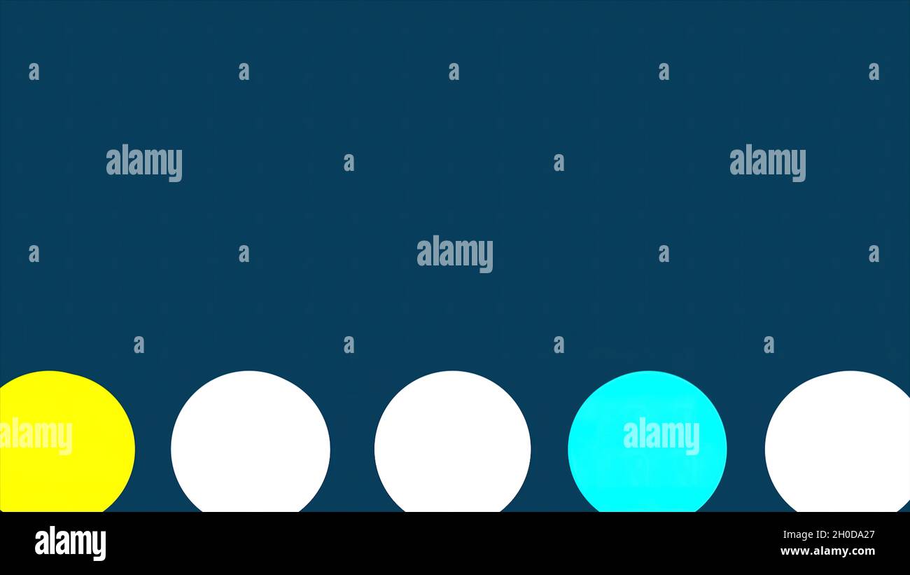 Abstract colorful circles background. 3d rendering animation backdrop ...