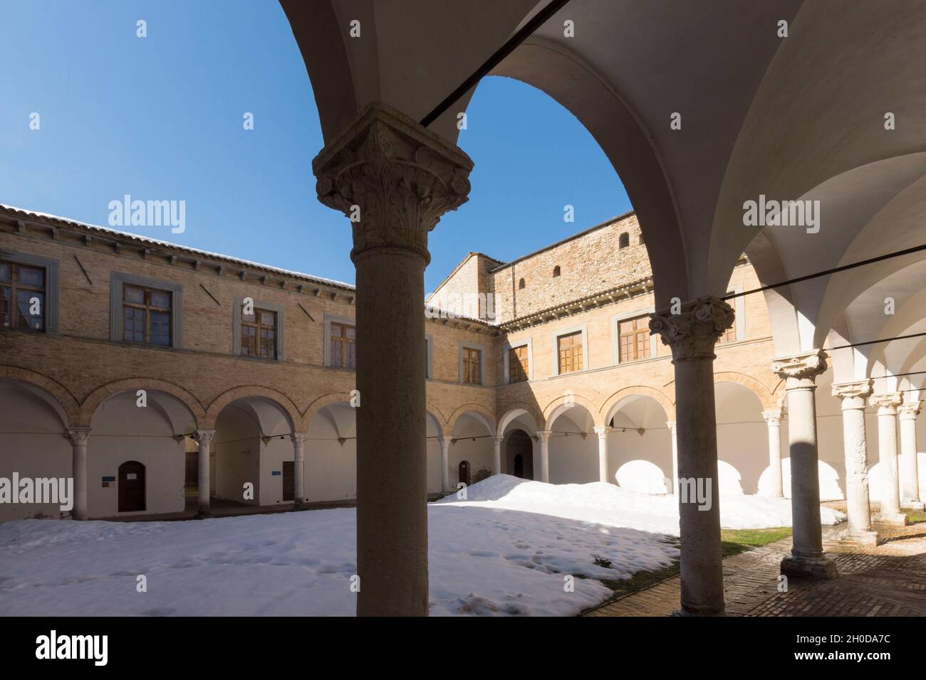 Cloister Palazzo Ducale, Urbania, Marche, Italy, Europe Stock Photo - Alamy