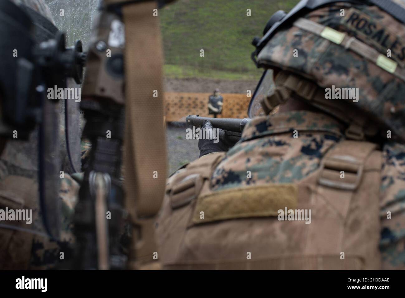 U.S. Marine Corps Lance Cpl. Gustavo Rosales, a field artillery ...