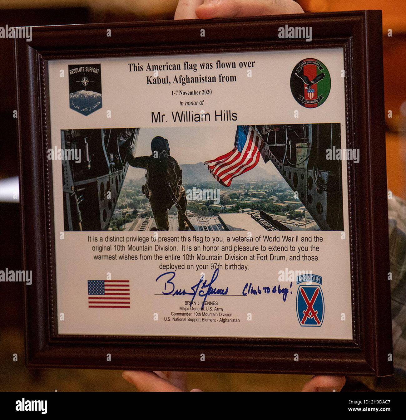 Maj. Gen. Brian Mennes, Commander, 10th Mountain Division, provided a ...