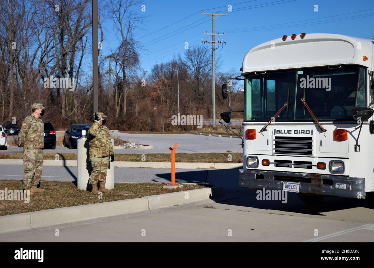 U.S. Army Lt. Col. Adam Tiffen (left), commander of 1st Battalion ...
