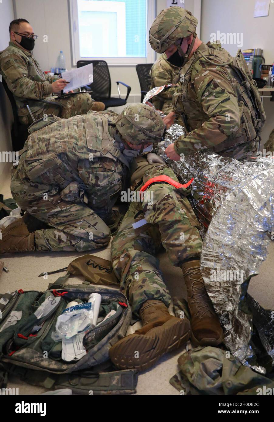 Combat medic specialists assigned to 2nd Battalion, 8th Cavalry ...