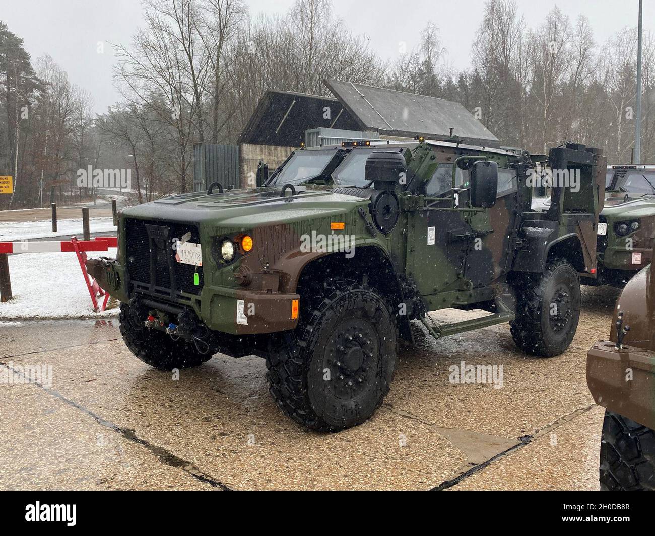 U.S. Army Soldiers assigned to the 2d Cavalry Regiment (2CR) receive ...